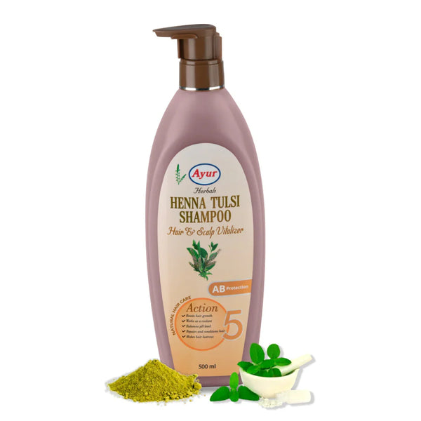 Henna Tulsi Shampoo – Ayur Herbals